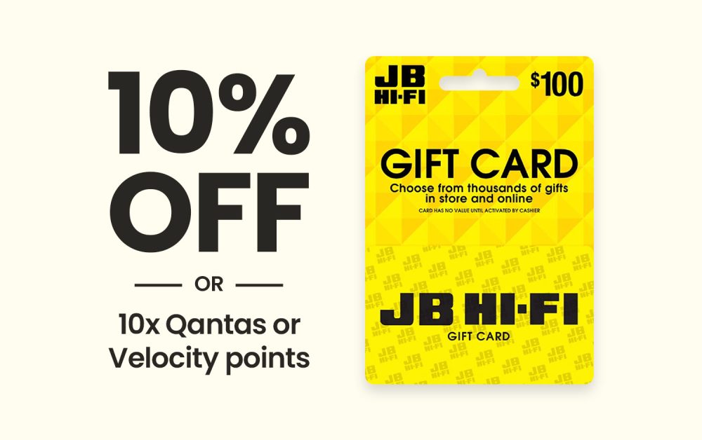 Get 10% off any JB Hi-Fi purchase with gift card offers - Gift Card ...