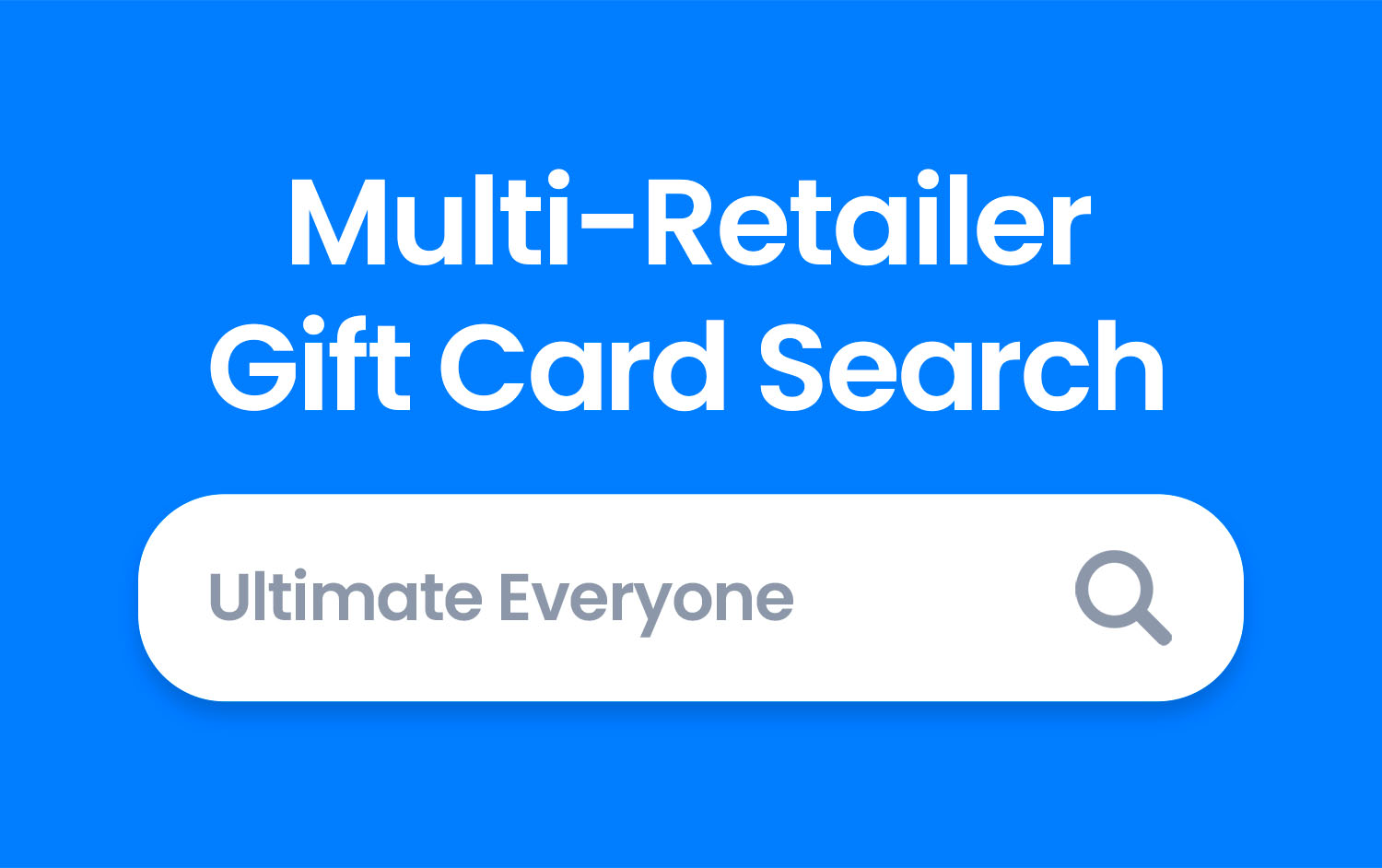 Multi-Retailer Gift Card Search - Gift Card Database